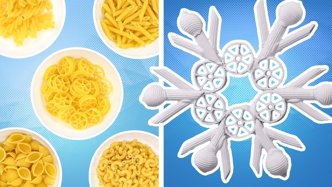 Pasta Snowflakes | DIY Pasta Christmas Ornaments - YouTube