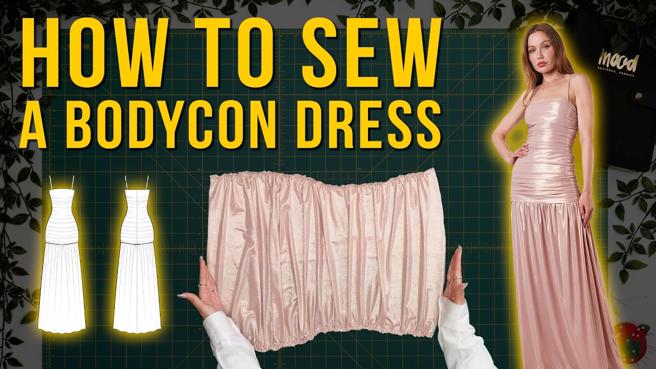 How To Sew A Bodycon Dress (with FREE Sewing Pattern) - YouTube