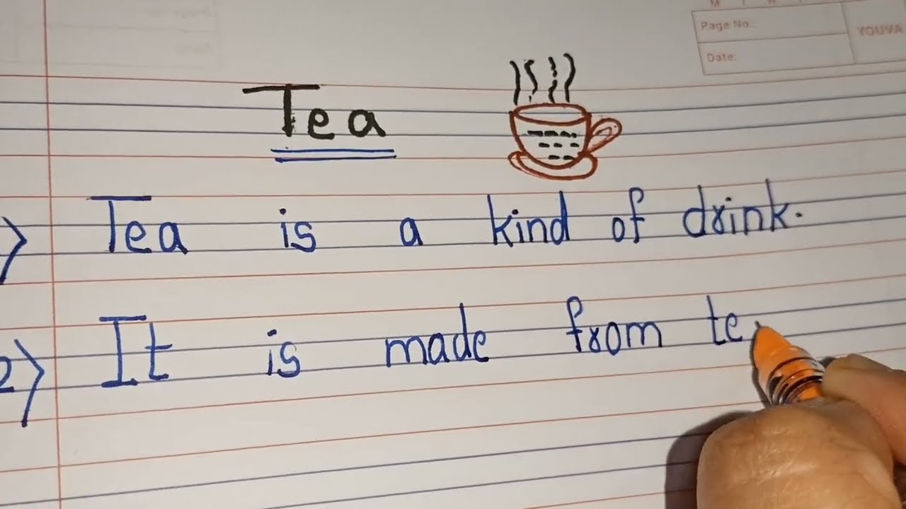 12 Lines on Tea/ Tea Essay in English/few sentences on Tea - YouTube