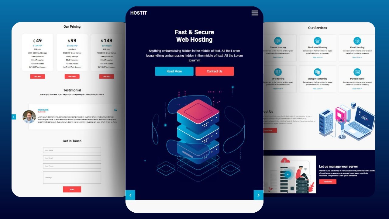 Hosting Website With Html Css And Javascript Free Source Code Youtube 2474