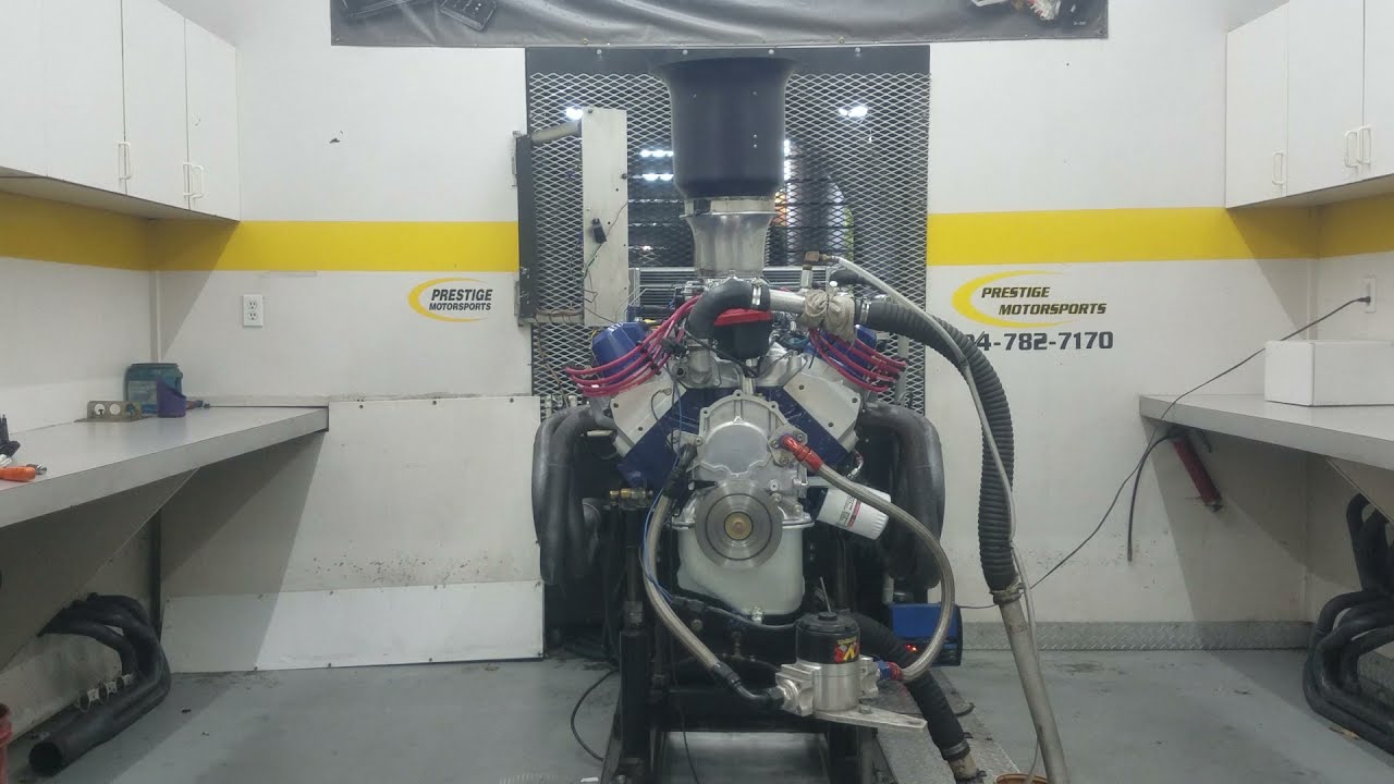 Brent's 408 Windsor Ford Dyno Testing at Prestige Motorsports 467HP ...