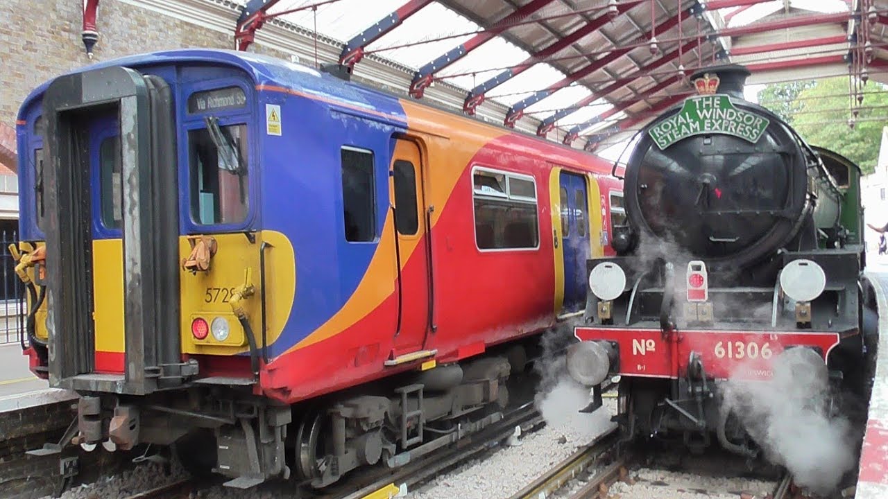 Steam. Mayflower 61306/SWR 455. Windsor Eton Riverside 2 July 2019 ...
