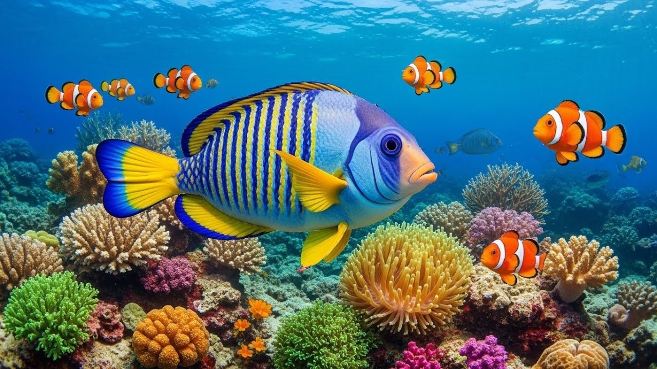 Underwater Wonders 4K - See Marine Animals in Stunning 4K Aquarium 🐳 ...