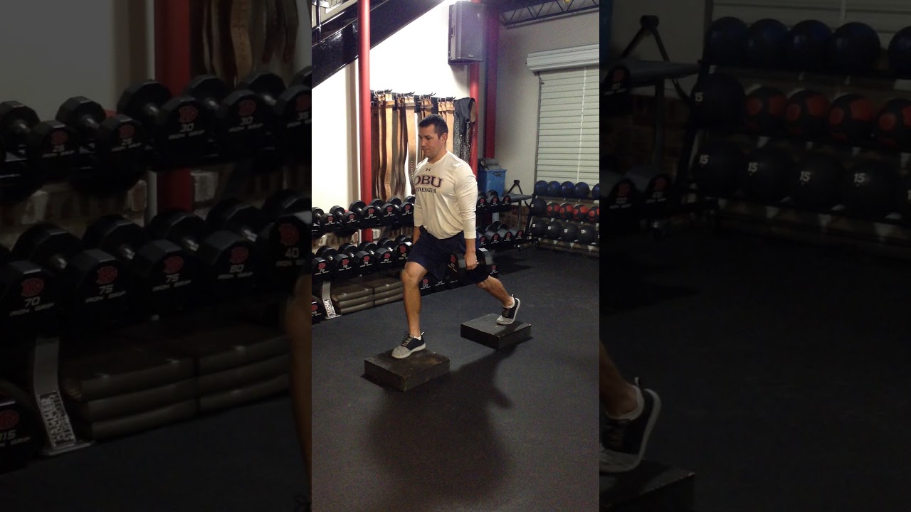 Split Squat - Elevated High Double Contraction Bilateral Dumbbell - YouTube