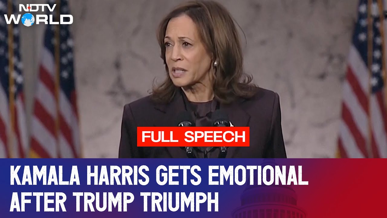 Kamala Harris Full Speech | Kamala Harris' Message As She Concedes To ...