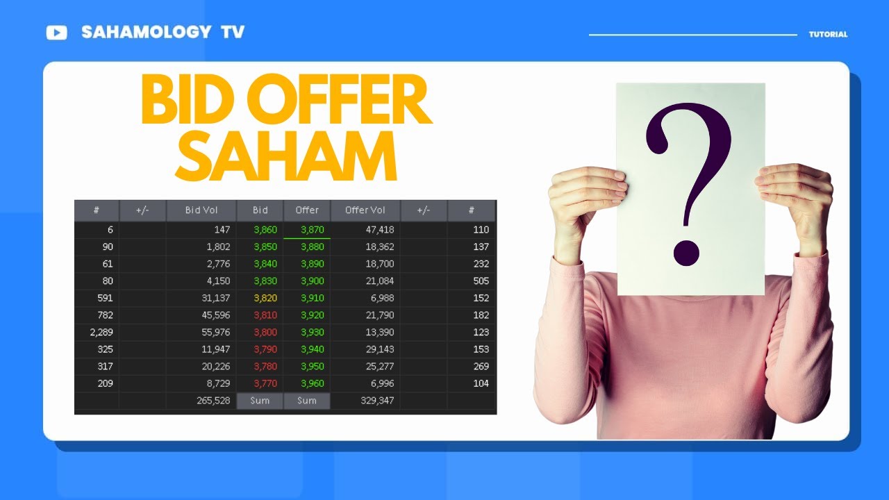 MEMAHAMI BID OFFER SAHAM SEBELUM BELI & JUAL SAHAM !!! - YouTube