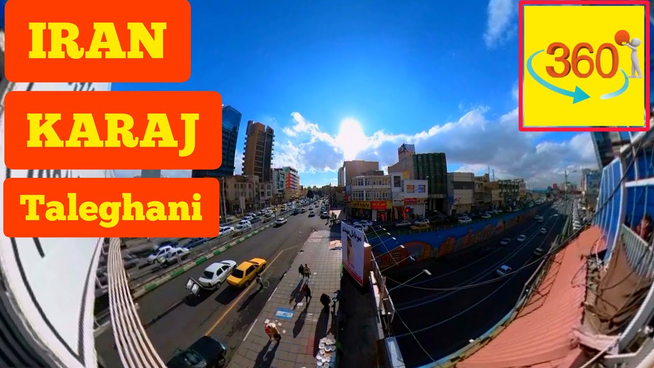 Iran karaj Taleghani 360|Karaj walking tour - YouTube