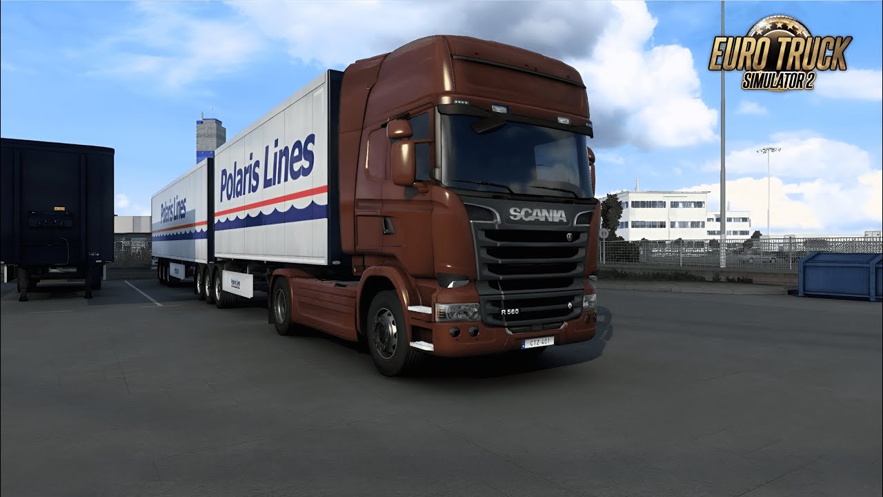 Driving Scania Truck with " Double trailer " | Euro Truck Simulator 2 ...