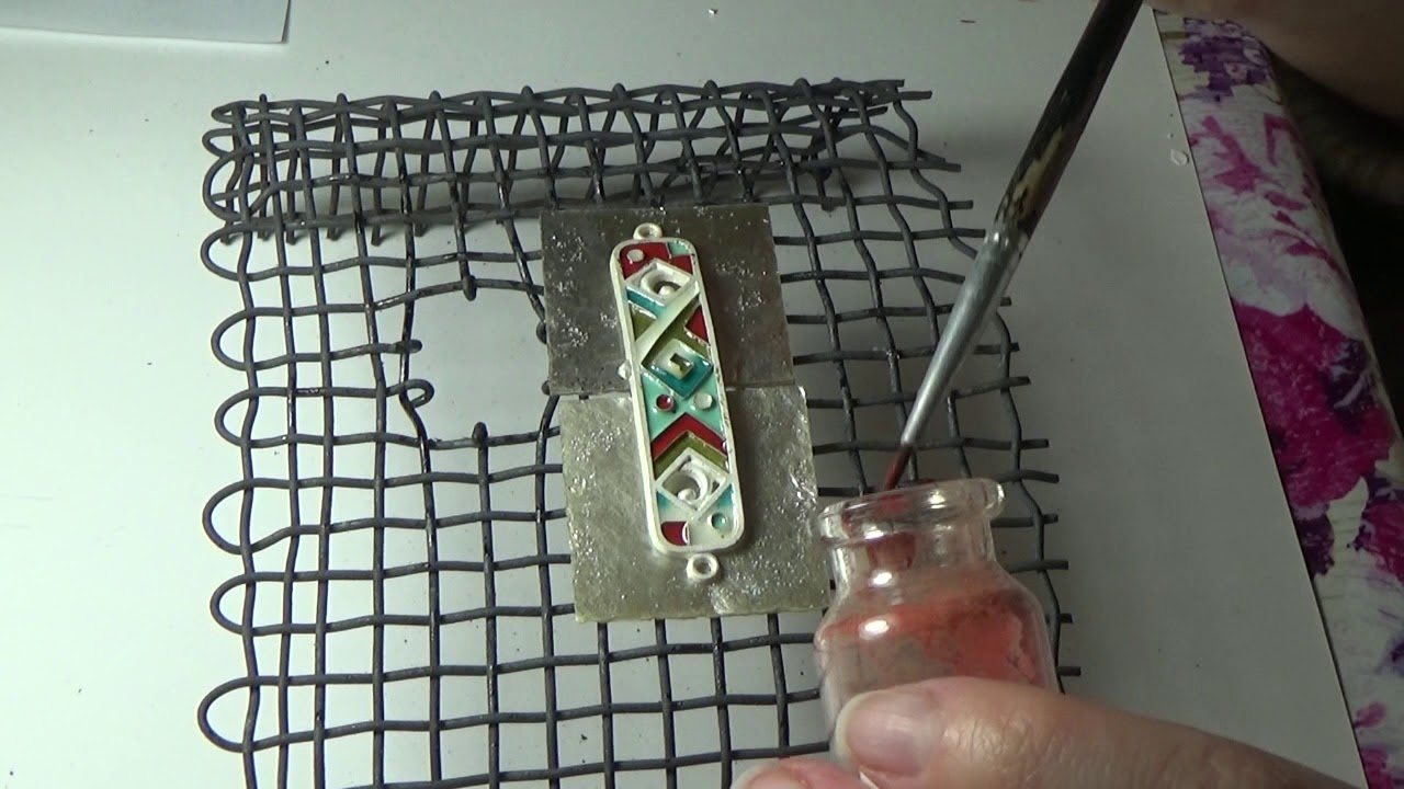 Jewelry making process. Enamel making. - YouTube