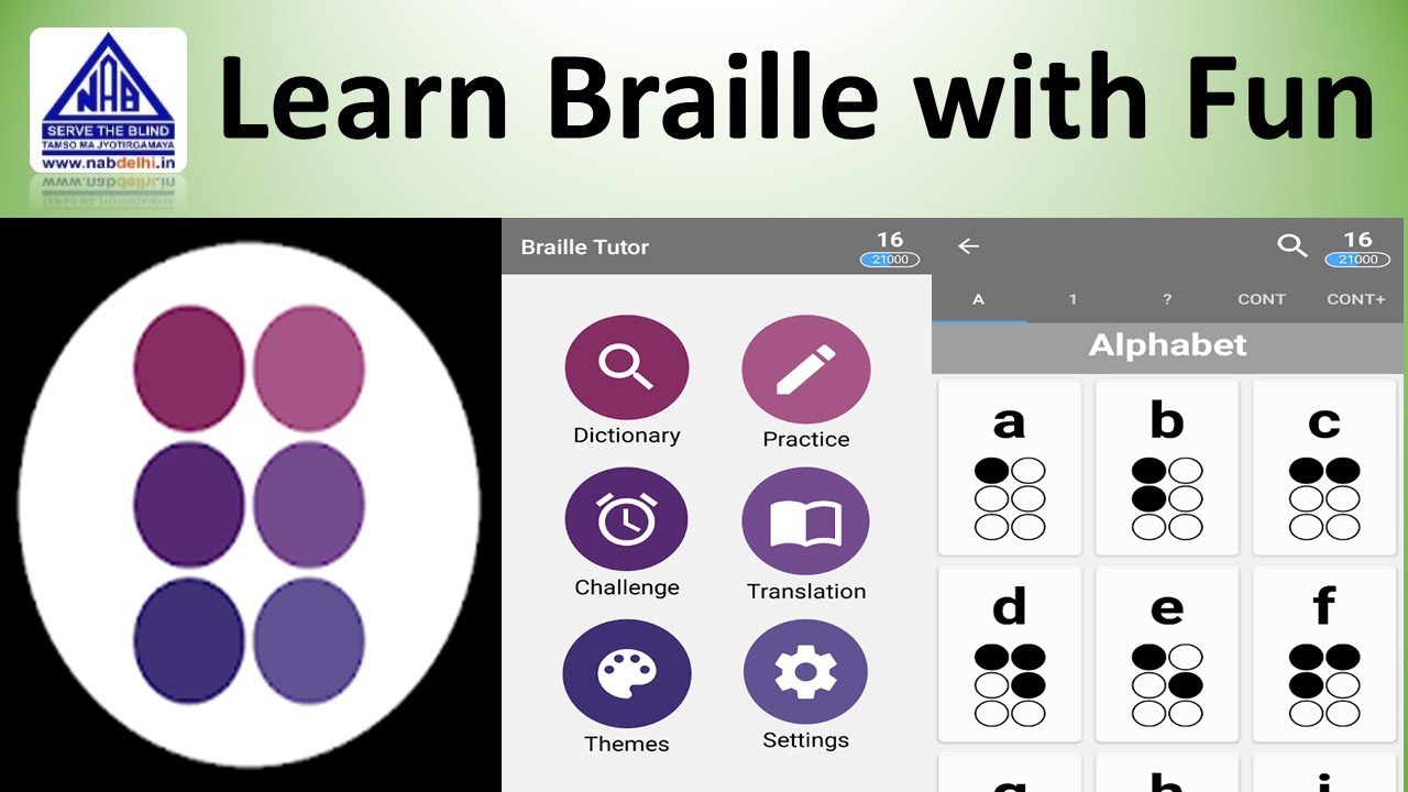 Learn Braille with Fun - YouTube