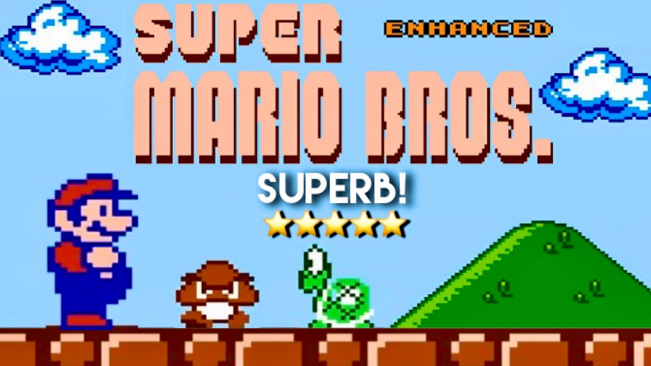 Super Mario Bros. Enhanced|Review & Playthrough|SMB1 Hack - YouTube