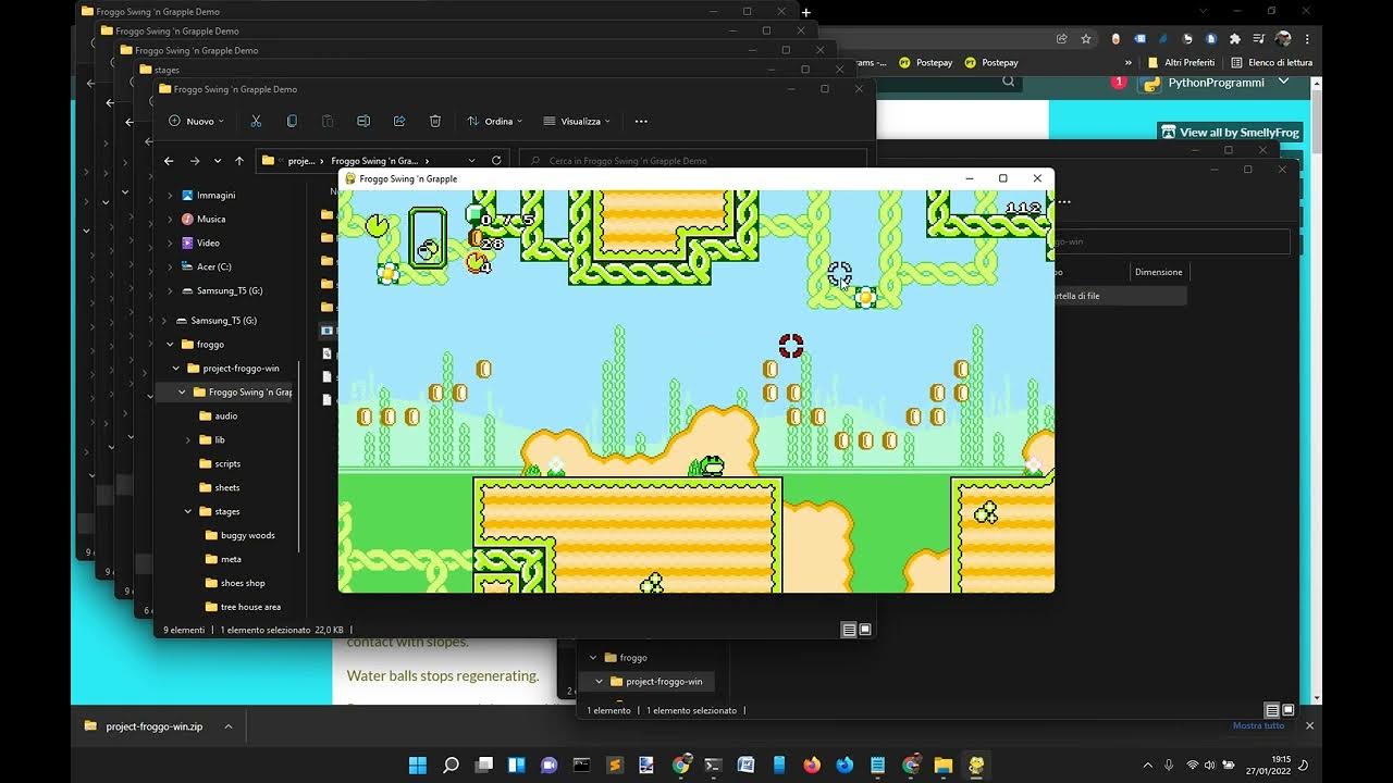 New videogame release with pygame 2022: Froggo project - YouTube