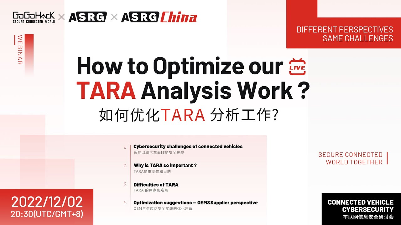 "How to Optimize our TARA Analysis Work" GoGoHack Webinar - YouTube