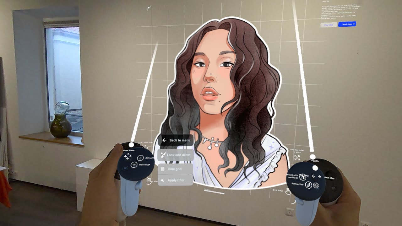 Drawing on a wall with VR – Meta Quest and Sketchar app - YouTube