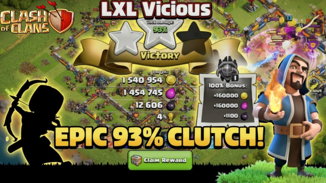 CLASH OF CLANS RIGHT TO FIGHT 2 STARS WINNER CHALLENGE COMPLETE DAY 34 ...