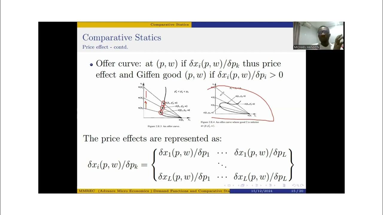 Demand function - Euler's formula Cournot & Engel's aggregation and comparative statics Part 2 ...