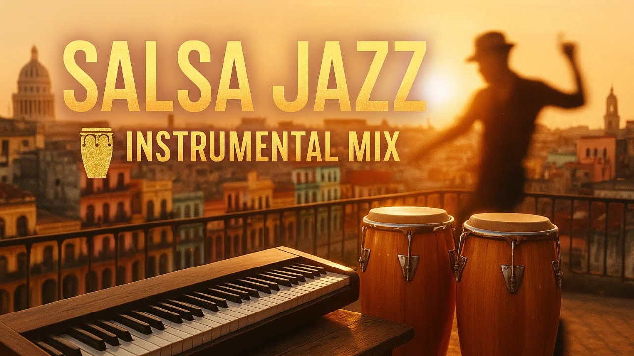 Salsa Jazz Instrumental Mix 🎹🔥 Cuban Salsa Grooves for Dancing, Happy ...