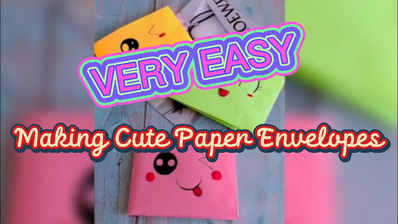 Craft Tutorial: Making Cute Paper Envelopes Is Very Easy - YouTube