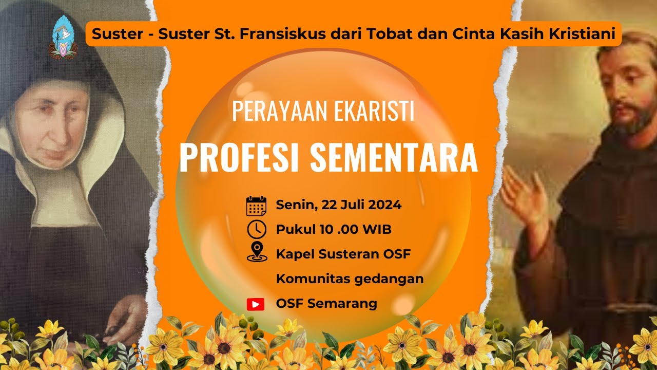 PERAYAAN EKARISTI PROFESI SEMENTARA SUSTER OSF - YouTube