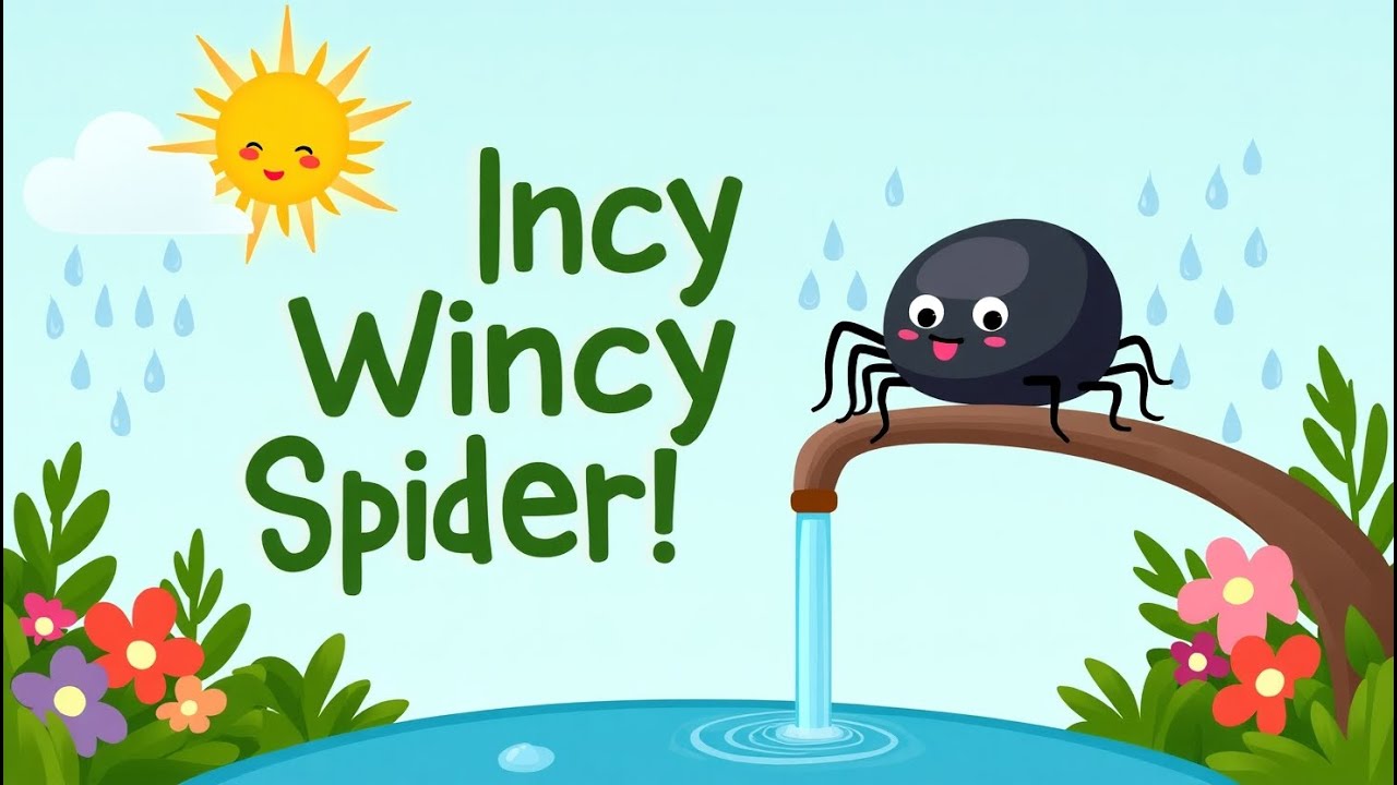 Incy Wincy Spider Fun Kids Song R1E0304 | Classic Nursery Rhyme for ...