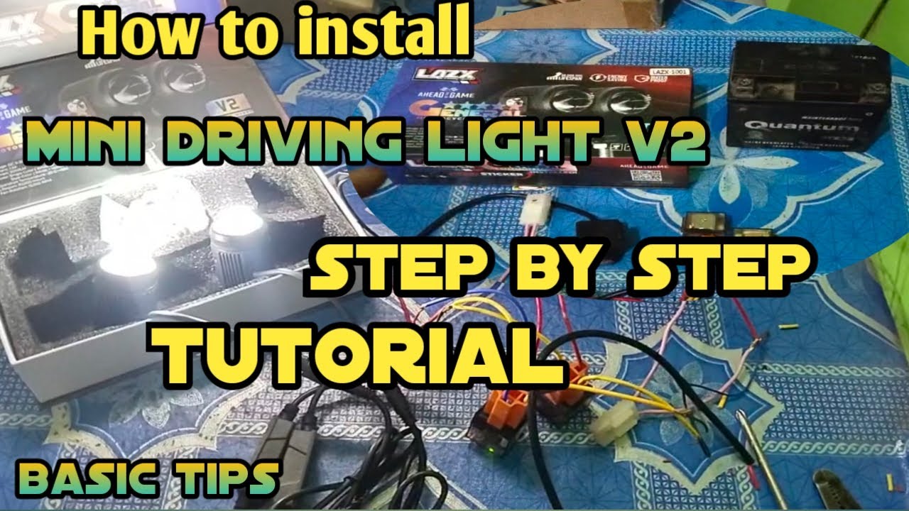 How to install Mini driving light v2 Step by step tutorial. - YouTube