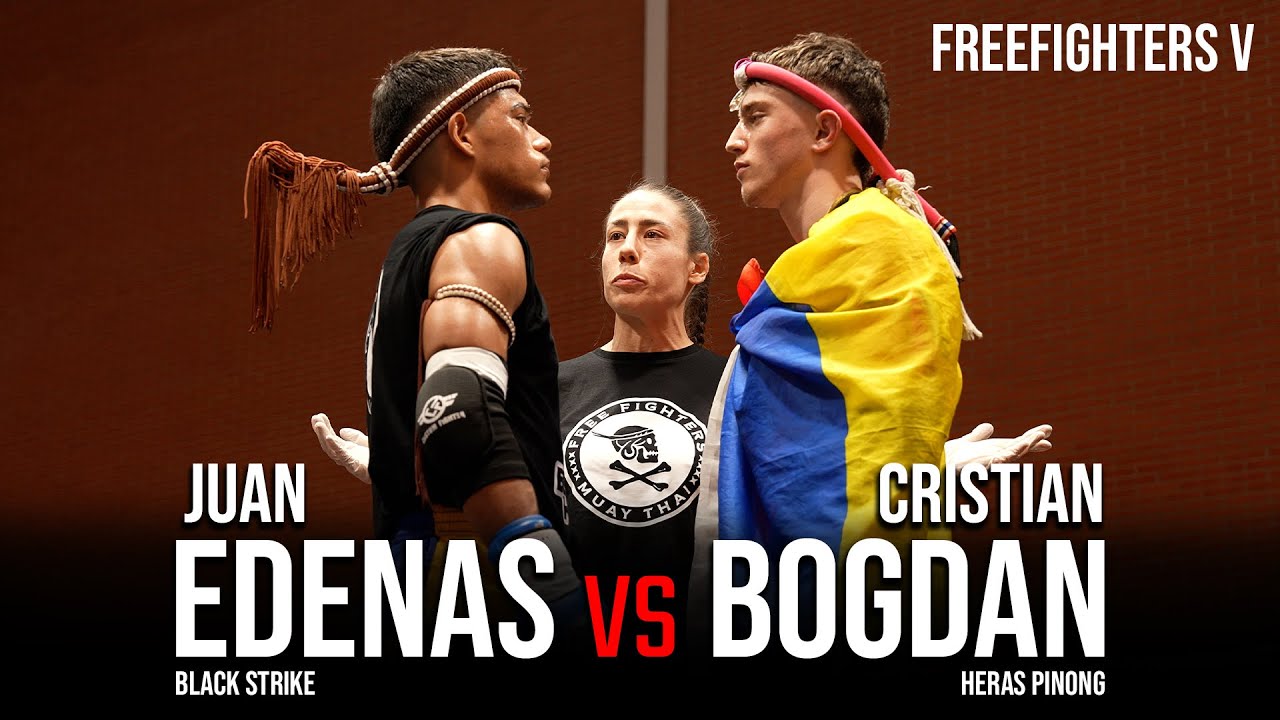 Juan Edenas vs Cristian Bogdan - Freefighters V - Siam Boxing - YouTube
