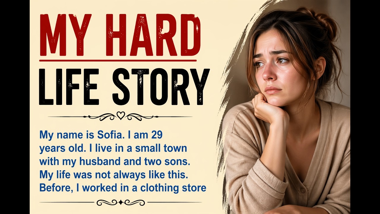 My Hard Life Story | Easy English Story for Beginners | English ...