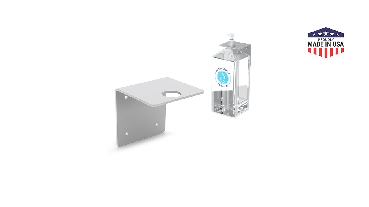 Testrite Manual Hand Sanitizer Wall Mount - YouTube