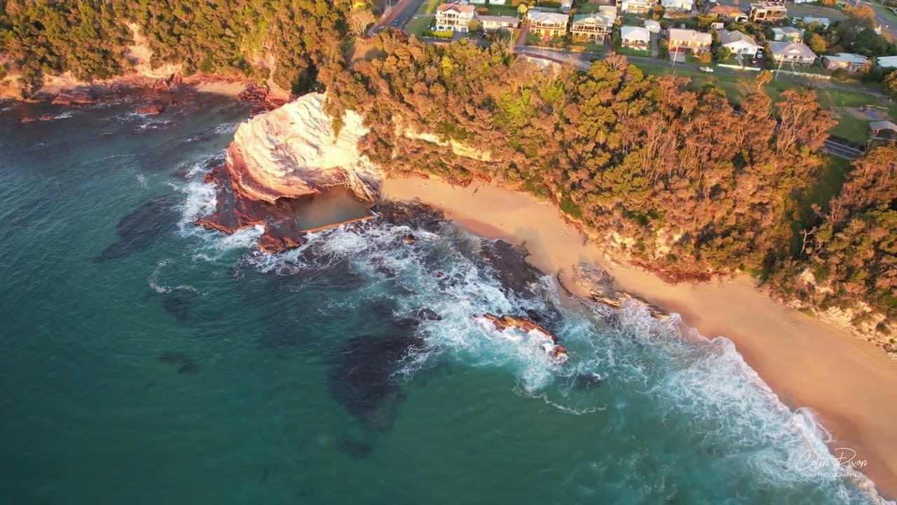 Aslings Beach Rock Pool Eden Sunrise 4 June 2022 - YouTube