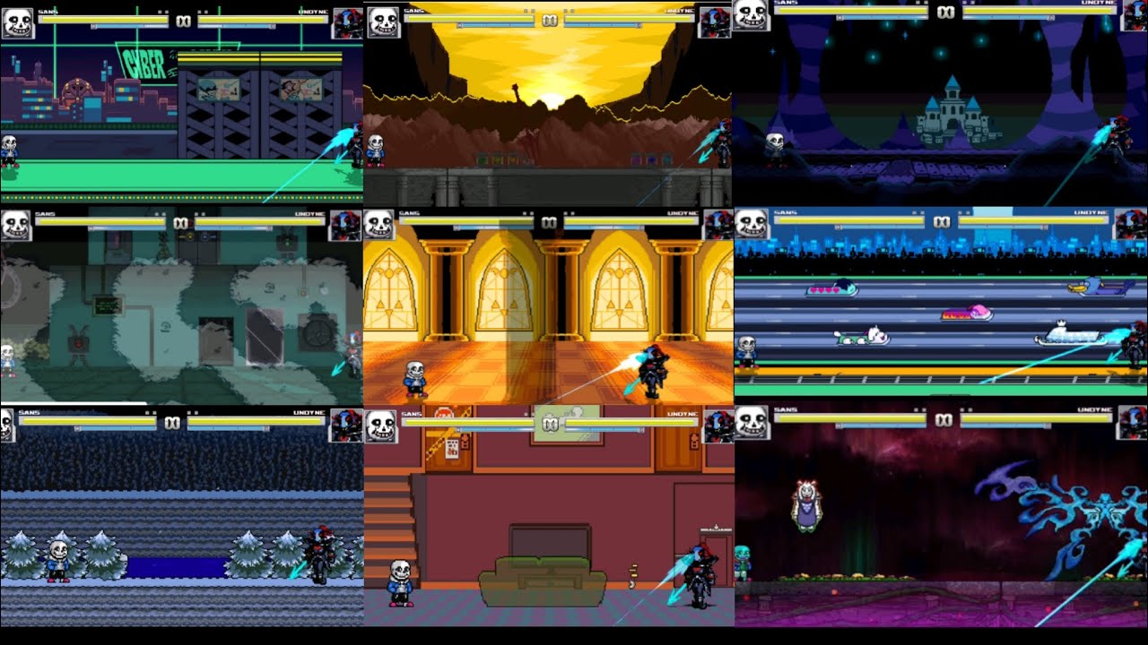 MUGEN JUS : Undertale/Deltarune Stage Pack 1 Release - YouTube
