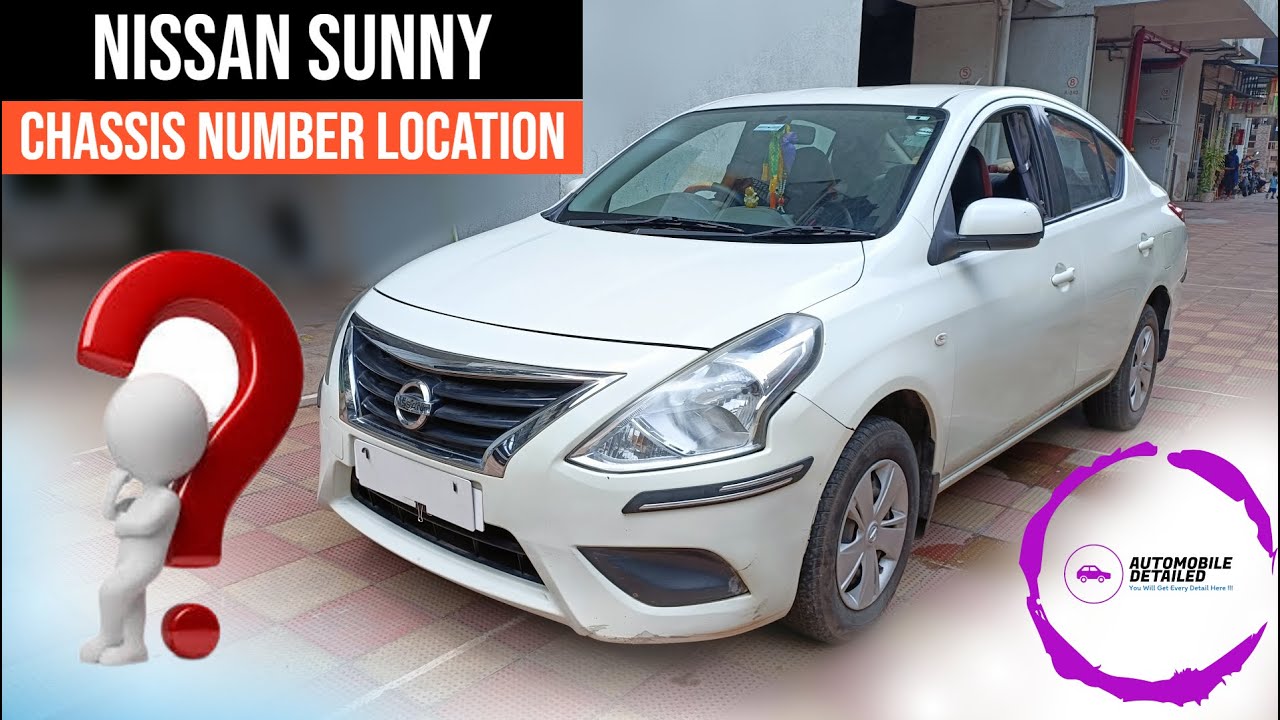 Where is nissan sunny chassis number located || nissan sunny VIN plate ...