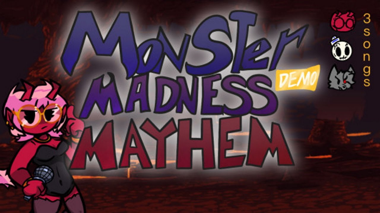 Friday Night Funkin' - Monster Madness Mayhem (DEMO) FNF MODS - YouTube