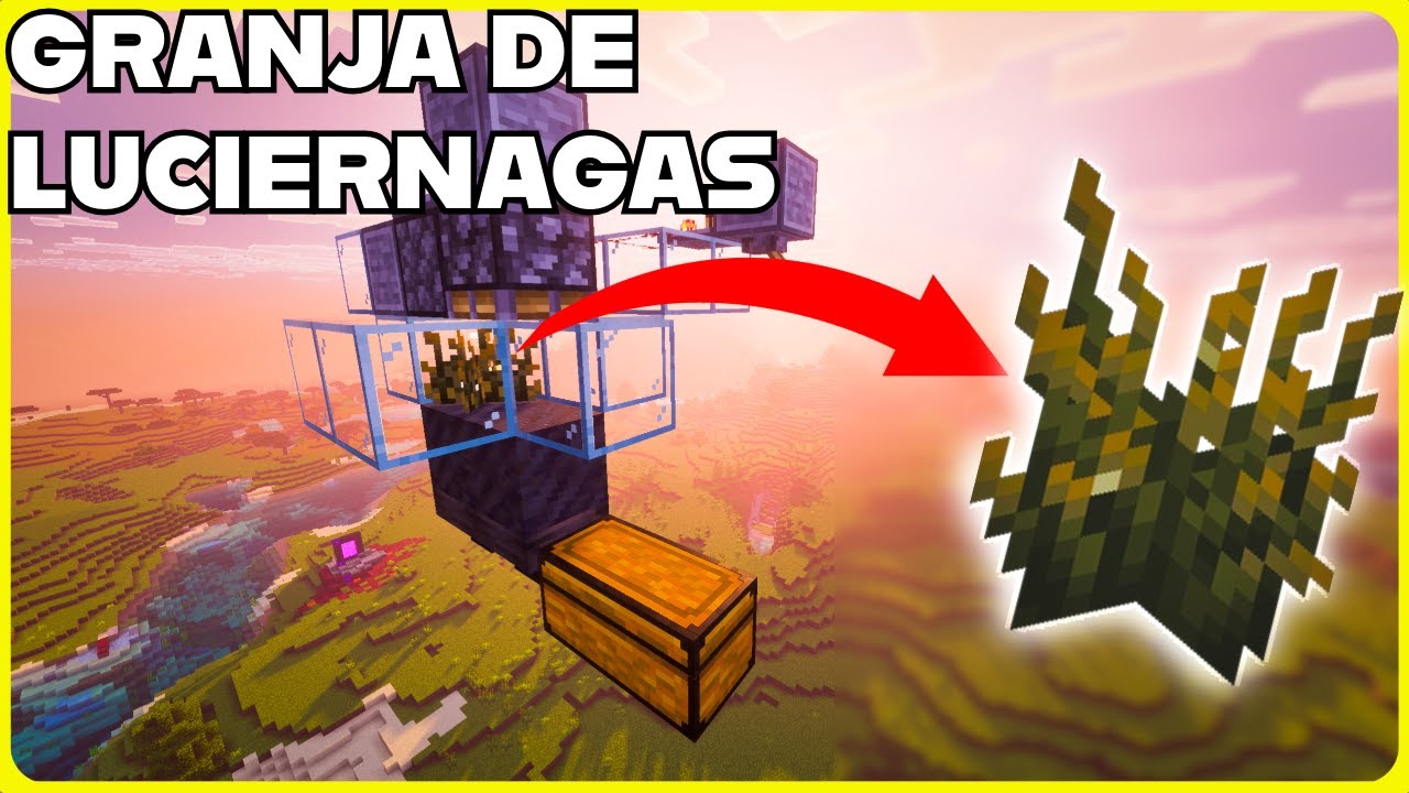 Granja FÁCIL de Arbustos de Luciérnagas. Minecraft Bedrock - YouTube