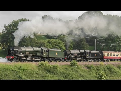 Steam On The Lickey Bank Returns ! LMS 46100 & 45231 Blast Up The 1/37 ...