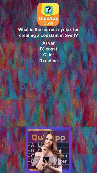 Swift What is the correct syntax for creating a constant in Swift - YouTube