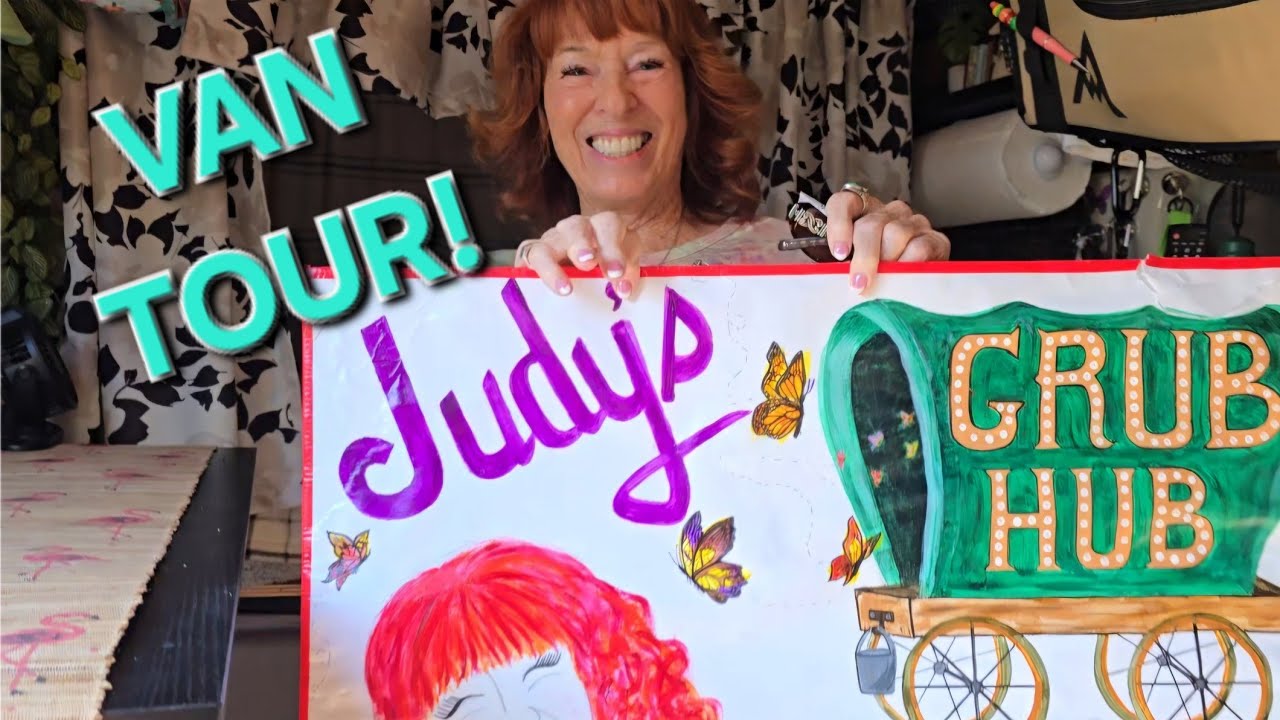 Judy's Sandy Van-Party Bus & Grub Hub - YouTube
