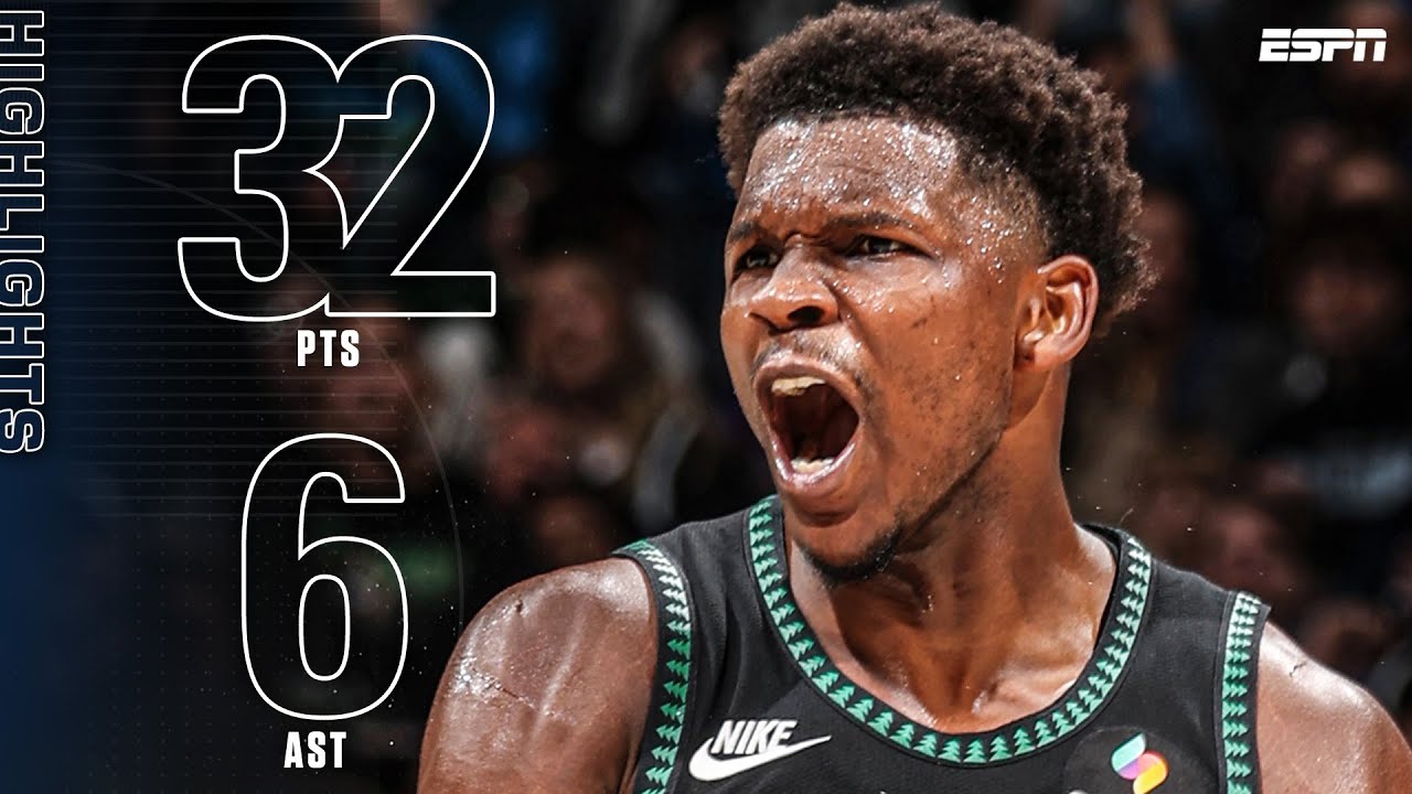 Anthony Edwards HIGHLIGHTS 🎥 Ant-Man's 32 PTS powers Timberwolves to ...