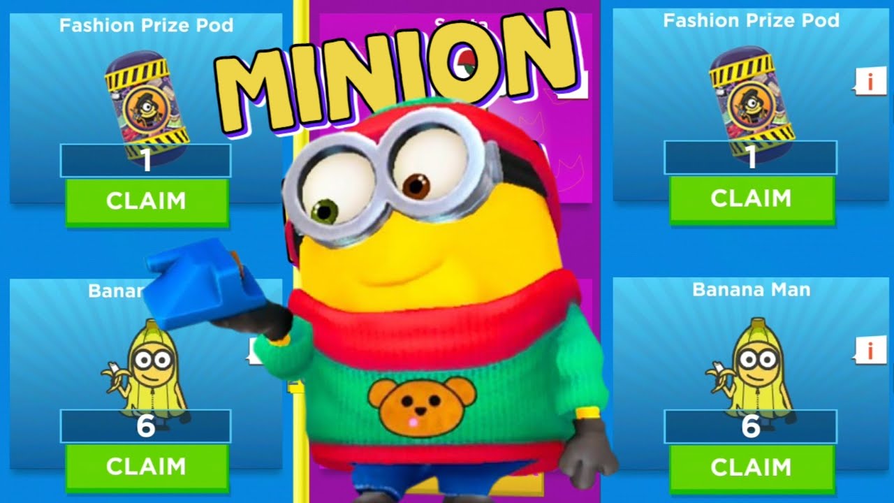 Minion Festival Rewards Claim and prize pods opening Holiday Bob in ...