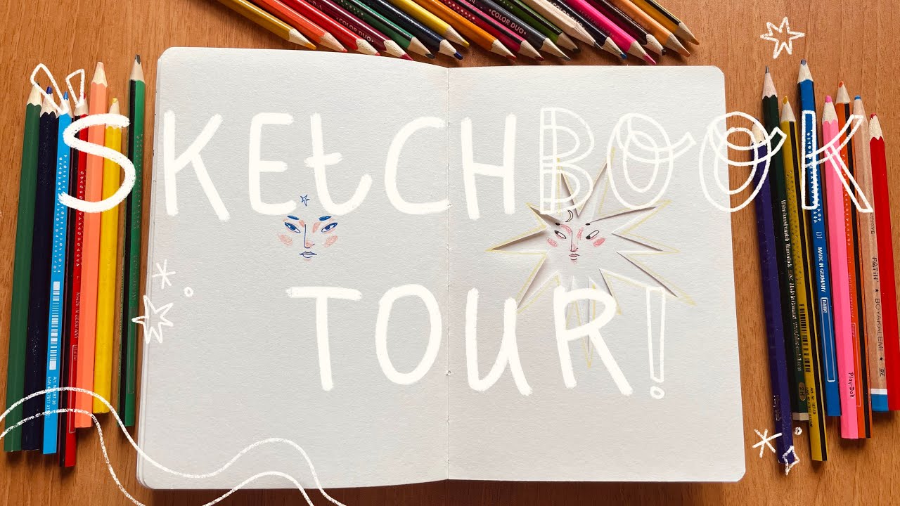 SKETCHBOOK TOUR (self-taught artist) - YouTube