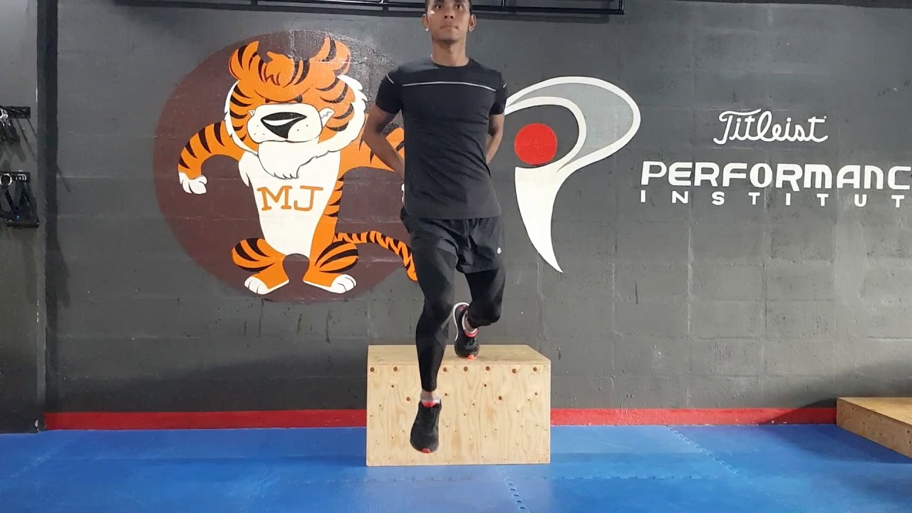 One Leg Hops On Box - YouTube