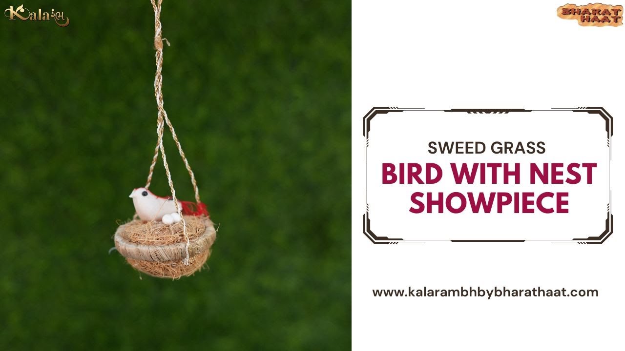 Weed Grass Birds with Nest Showpiece - YouTube