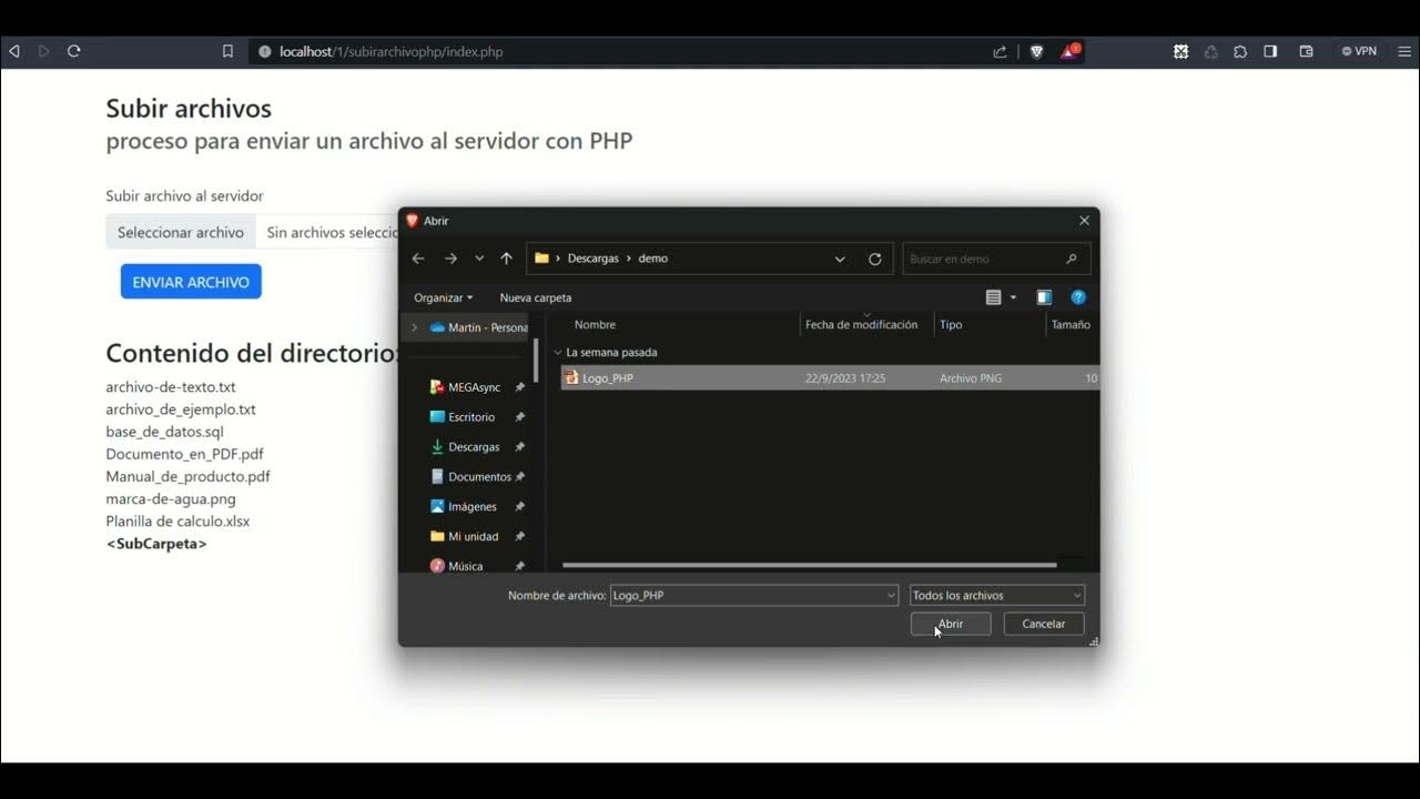 Subir archivos al servidor con PHP - YouTube