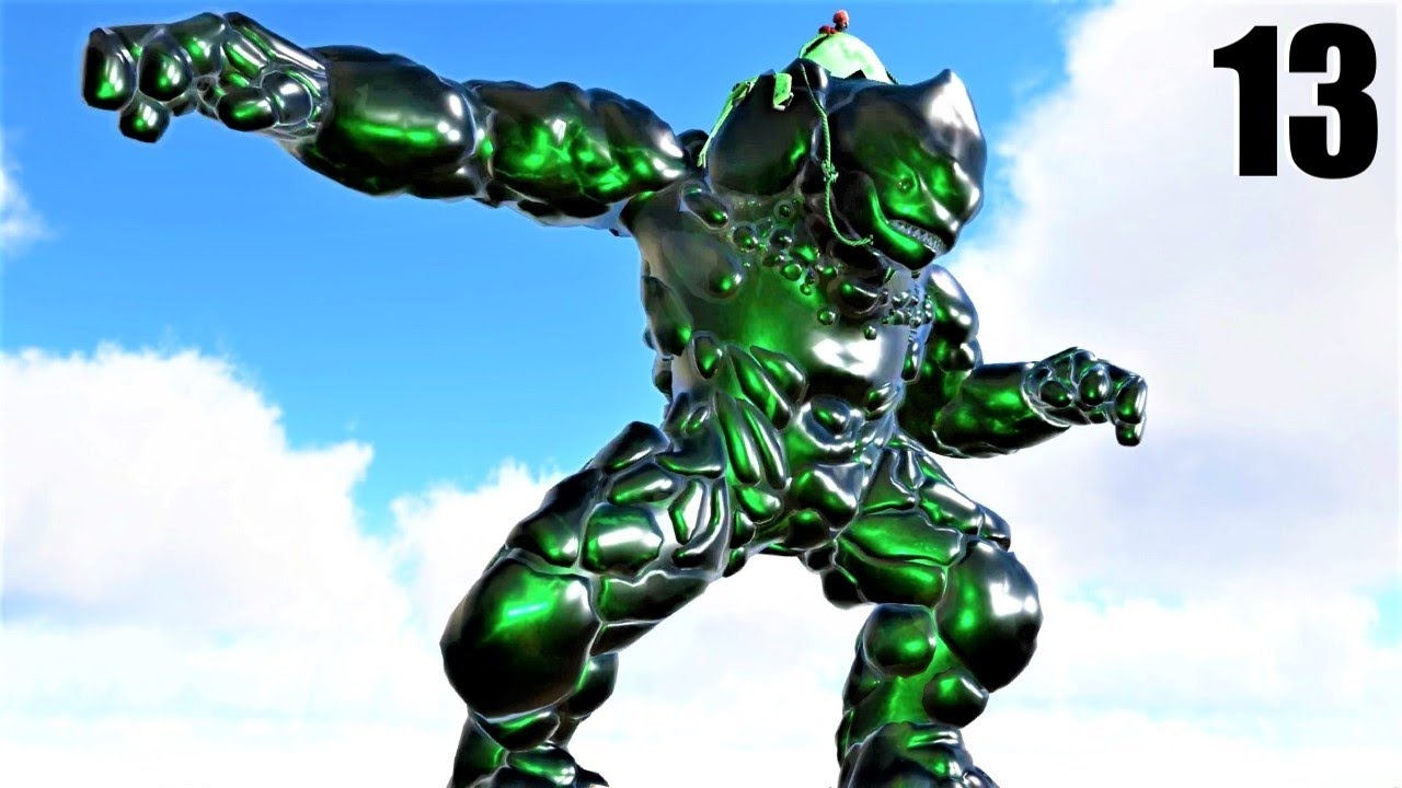 RARE RUBBLE GOLEM UNIQUE URANIUM! ARK OMEGA MODDED ARK: SURVIVAL ...