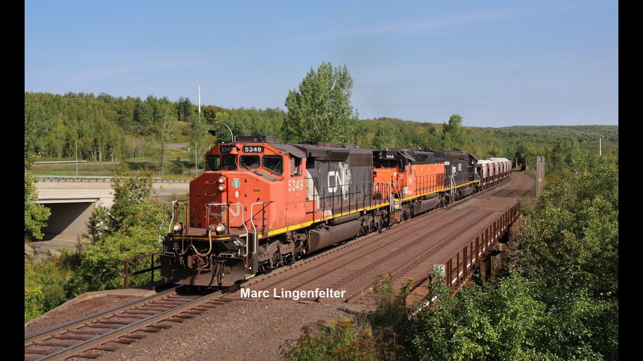 A loaded limestone train on Proctor Hill. - YouTube