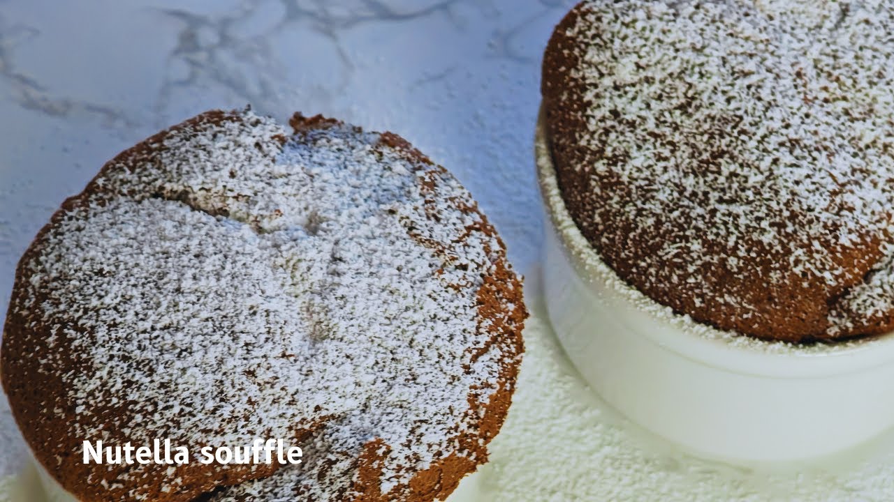 4 ingredient Nutella souffle | Easy and delicious - YouTube