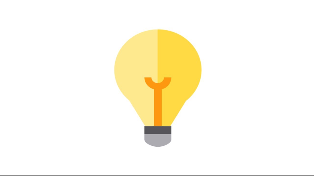 Tutorial desain Lampu Bohlam | Flat Icon Adobe Illustrator - YouTube