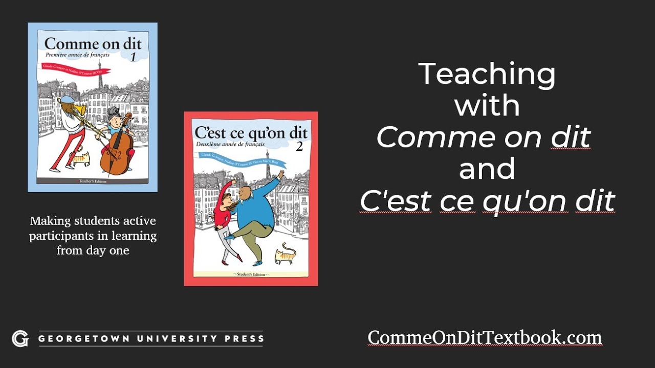 Teaching with the Comme on dit French Language Program - YouTube