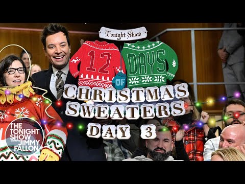 12 Days of Christmas Sweaters 2023: Day 3 | The Tonight Show Starring ...