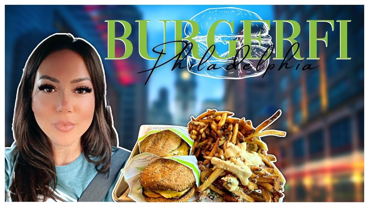 BURGERFI - food fail in Philadelphia - cheeseburger and truffle fries ...