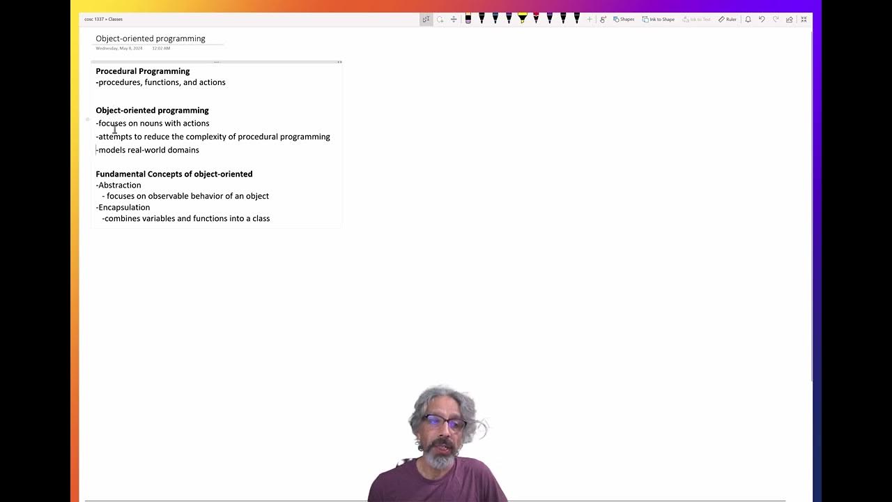 COSC 1336 Python Final Exam Review: Object-oriented Programming - YouTube